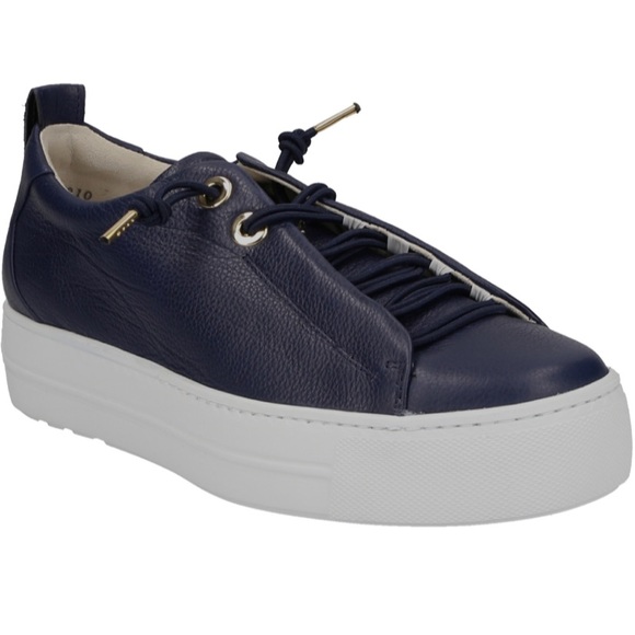 Paul Green | Shoes | Paul Green Leather Platform Sneakers Us Sizes Dark ...